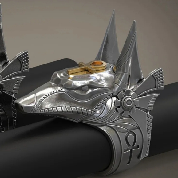 None | Accessories | Egyptian Jackal Head Ring Anubuis Ring Ancient ...